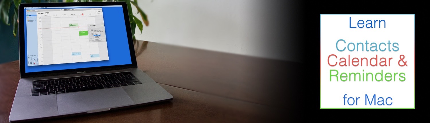 Learn - Contacts, Calendar & Reminders for Mac - TheMacU.com